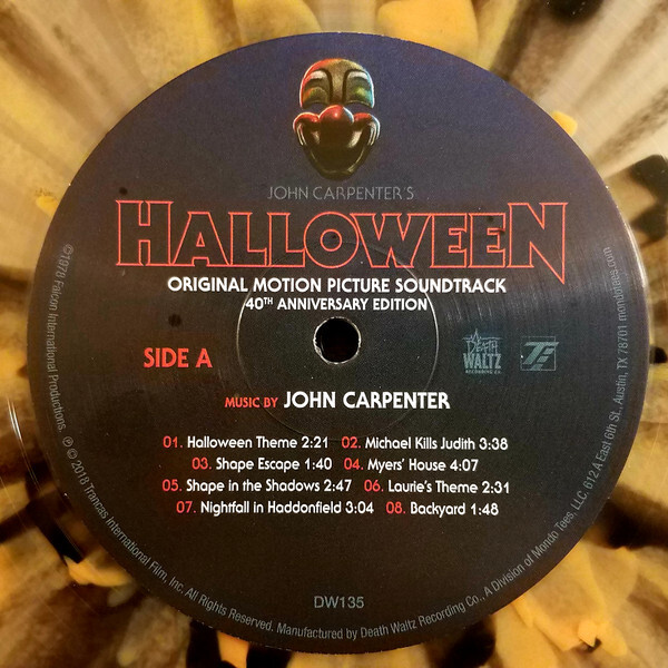 John Carpenter Halloween (Original Motion Picture Soundtrack) Vinyl LP ...