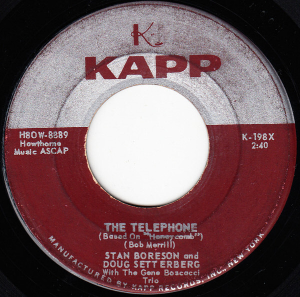 Stan Boreson / Doug Setterberg / Gene Boscacci Trio The Telephone ...