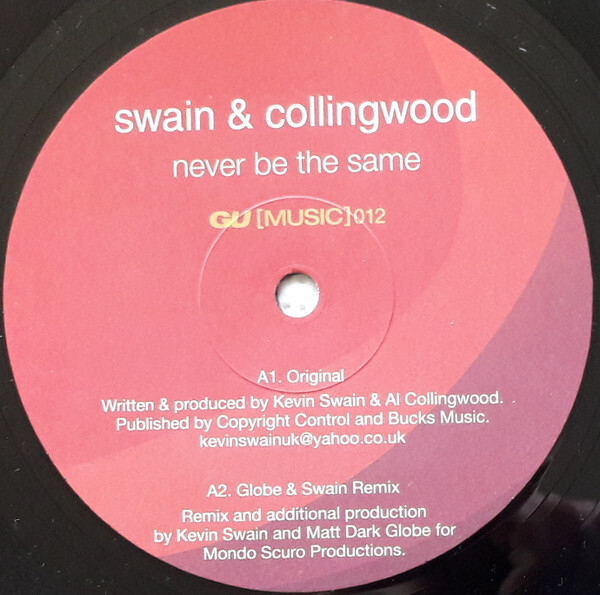 Kevin Swain / Al Collingwood Never Be The Same Vinyl - Discrepancy Records
