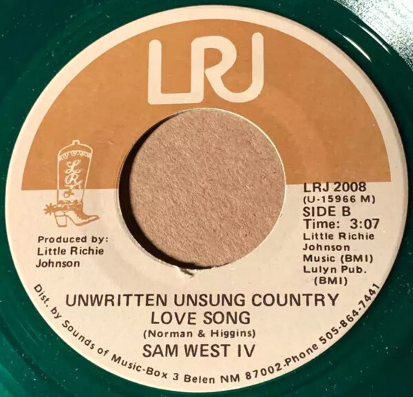 Sam West IV On My Way To Houston Vinyl - Discrepancy Records