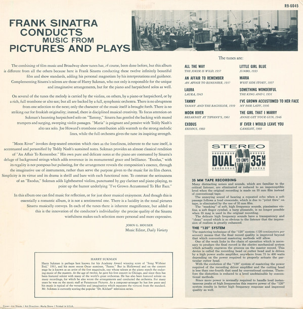 Frank Sinatra - Conducts Music From Pictures And Plays Vinyl buy new ...