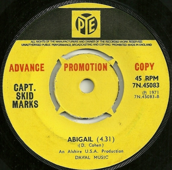 Capt. Skid-Marks Chick-A-Boom (Don't Ya Jes Love It) / Abigail Vinyl ...