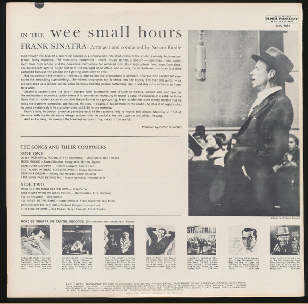 Frank Sinatra - In The Wee Small Hours Vinyl buy new and used at ...