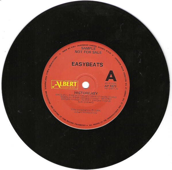 The Easybeats HistorEasy Vinyl - Discrepancy Records