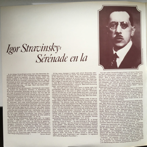 Hans P├Ñlsson;Igor Stravinsky;Bo Nilsson;Gustaf Paulson;Robert Schumann ...