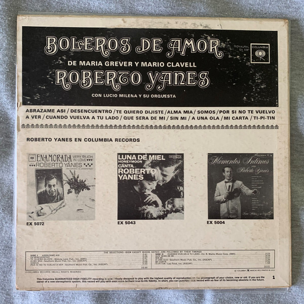 Roberto Yanes;Lucio Milena Y Su Orquesta - Boleros De Amor De Mar├¡a ...