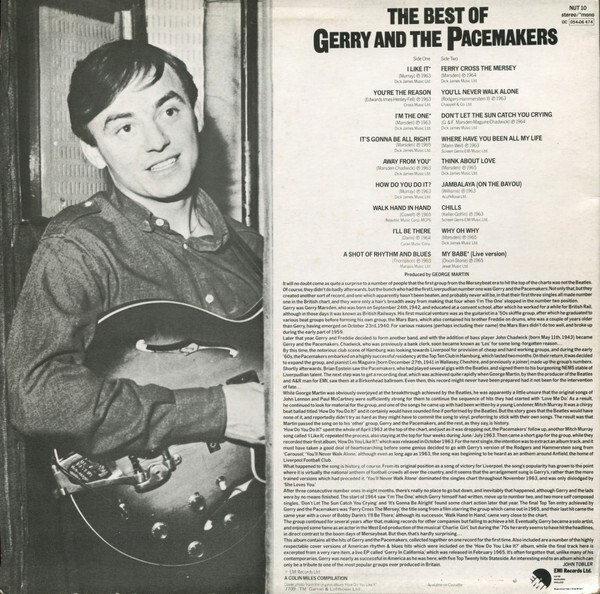 Gerry & The Pacemakers - The Best Of Gerry And The Pacemakers Vinyl buy ...