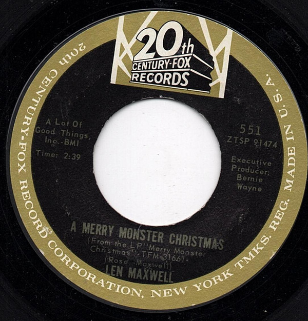 Len Maxwell - A Merry Monster Christmas / The Sounds Of Christmas Vinyl ...