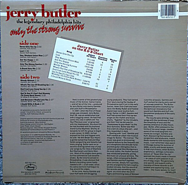 Jerry Butler - Only The Strong Survive - The Legendary Philadelphia ...