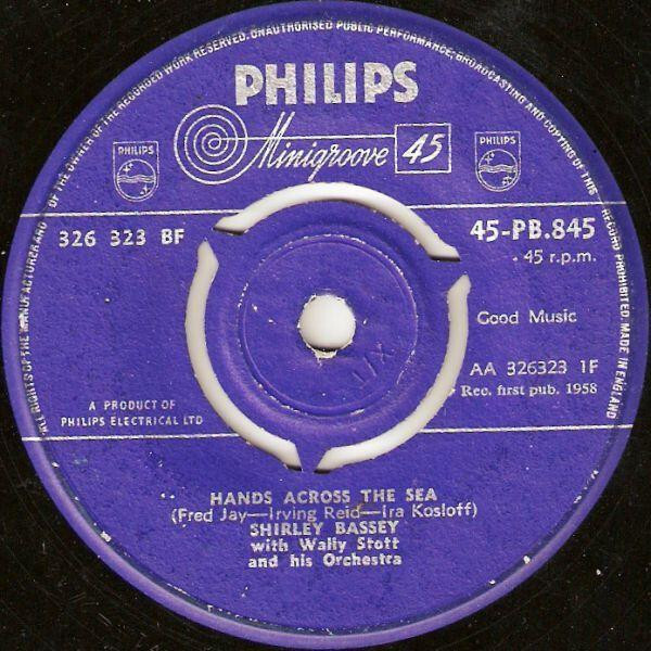 Shirley Bassey / Wally Stott & His Orchestra Hands Across The Sea Vinyl ...