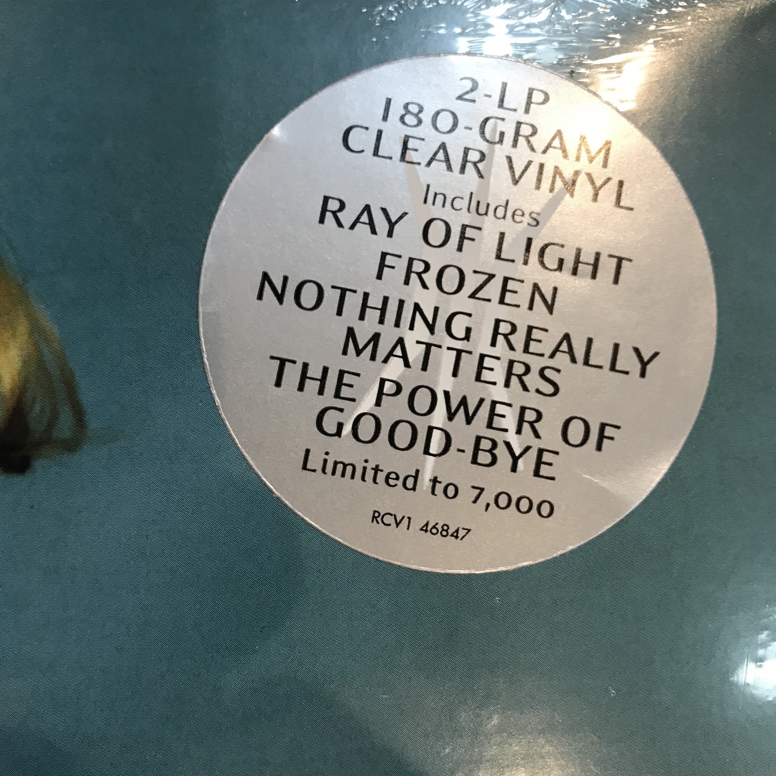 Madonna Ray Of Light RSD Black Friday US issue CLEAR vinyl 2 LP