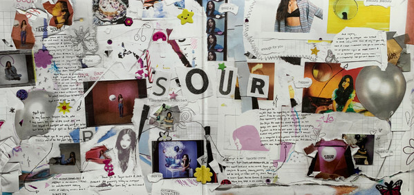 Olivia Rodrigo Sour alt cover BLUE vinyl LP + poster For Sale Online ...