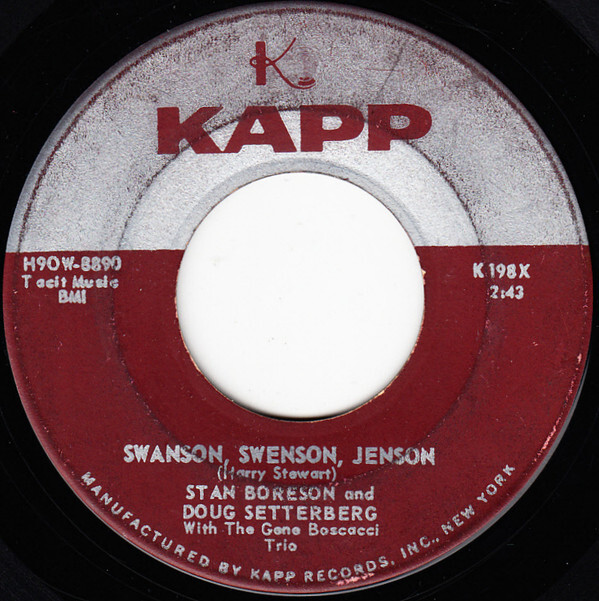 Stan Boreson / Doug Setterberg / Gene Boscacci Trio The Telephone ...