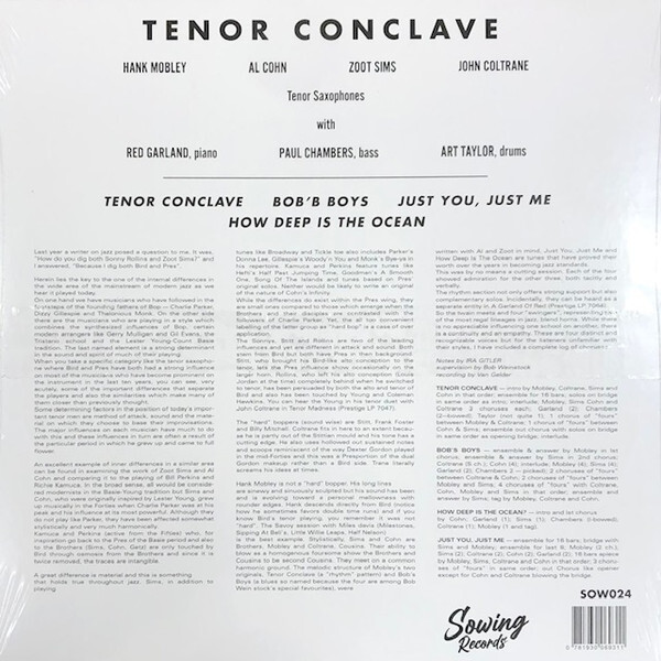 Hank Mobley;Al Cohn;John Coltrane;Zoot Sims - Tenor Conclave Vinyl buy ...