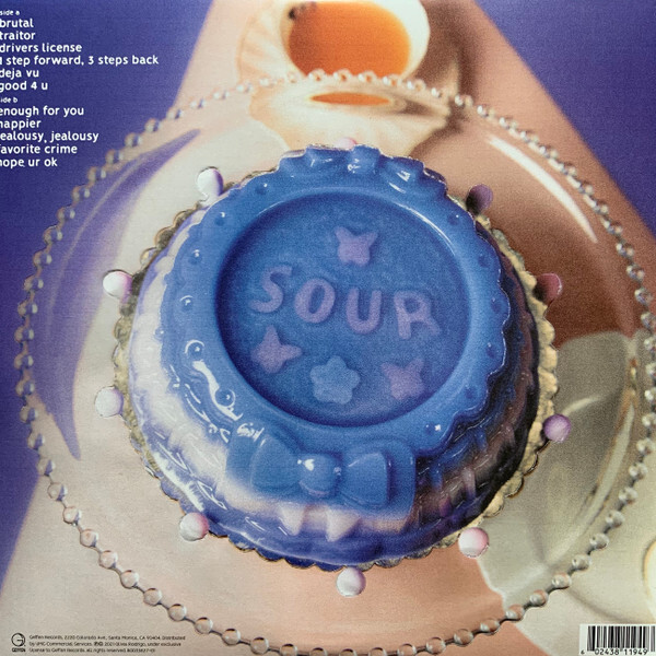 Olivia Rodrigo Sour alt cover BLUE vinyl LP + poster For Sale Online ...