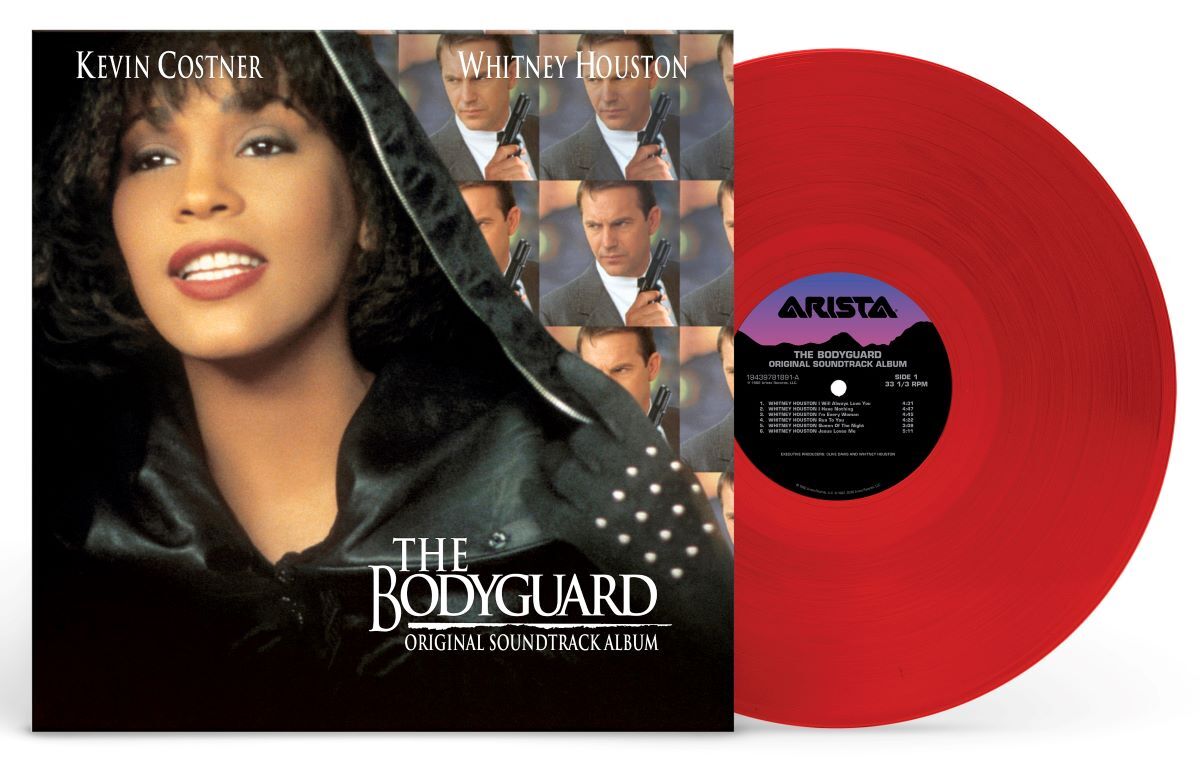 Whitney Houston The Bodyguard soundtrack 30th anniversary RED vinyl LP ...