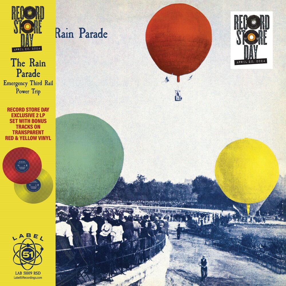 Rain Parade Emergency Third Rail Power Trip MUTI-COLOUR VINYL 2LP ...