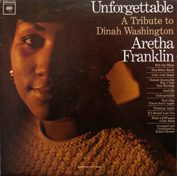 Aretha Franklin Unforgettable - A Tribute To Dinah Washington VINYL ...