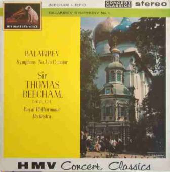 Sir Thomas Beecham;Mily Balakirev Symphony No. 1 In C Major VINYL ...