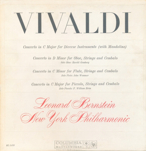 Antonio Vivaldi;Leonard Bernstein;The New York Philharmonic Orchestra ...