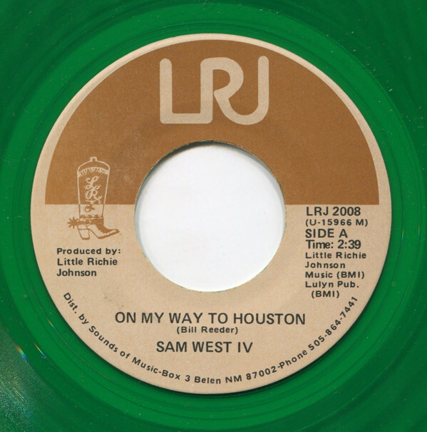 Sam West IV On My Way To Houston Vinyl - Discrepancy Records