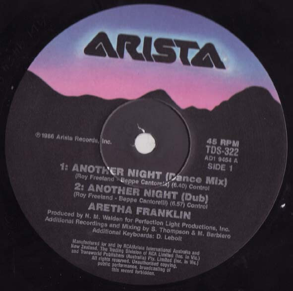 Aretha Franklin Another Night Vinyl - Discrepancy Records
