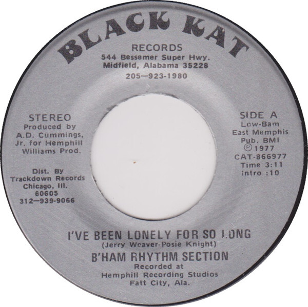 The Birmingham Rhythm Section I've Been Lonely For So Long Vinyl ...