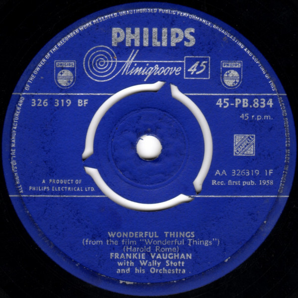 Frankie Vaughan / Wally Stott & His Orchestra Wonderful Things Vinyl ...