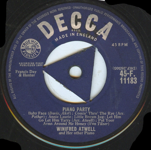 Winifred Atwell Piano Party Vinyl - Discrepancy Records