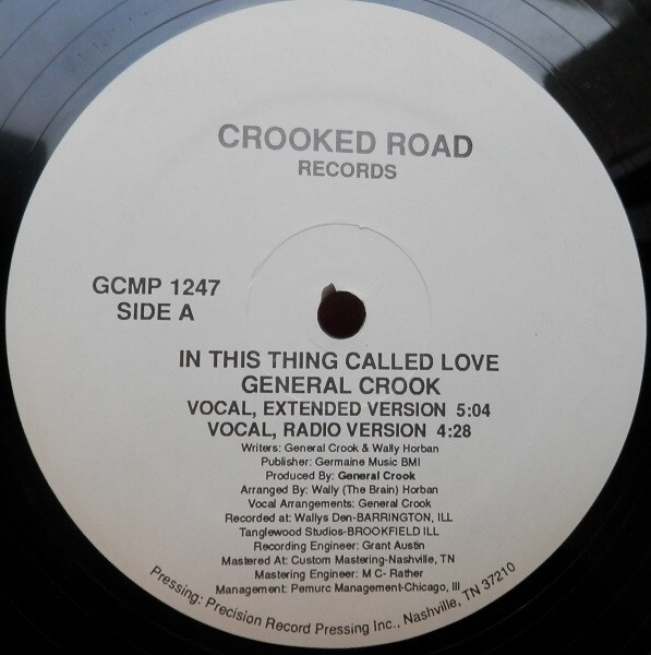 General Crook In This Thing Called Love Vinyl - Discrepancy Records