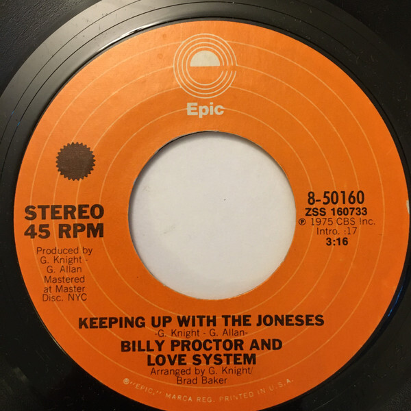 Billy Proctor And Love System - (I'm Gonna) Chop Down That Oak Tree ...