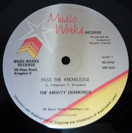 The Mighty Diamonds;U Brown - Pass The Knowledge / Gimme The Music ...