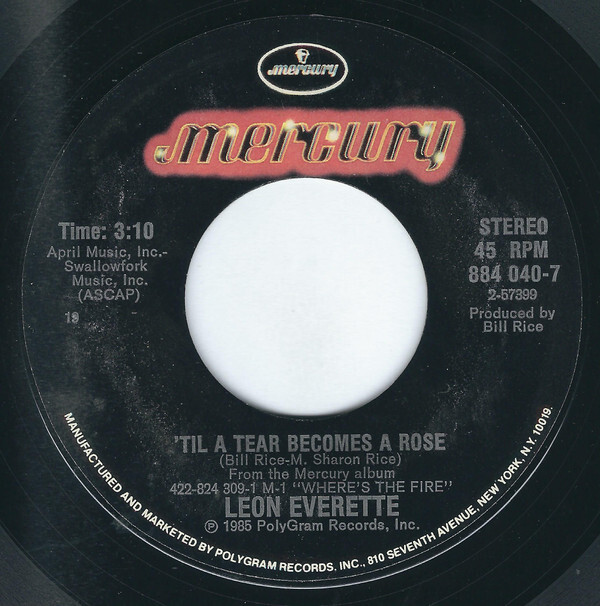 Leon Everette 'Til A Tear Becomes A Rose Vinyl - Discrepancy Records