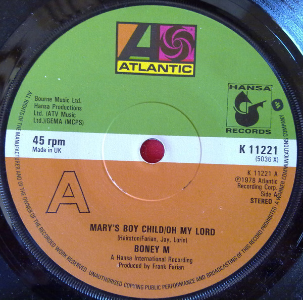 Boney M. - Mary's Boy Child / Oh My Lord - VINYL buy new and used at ...